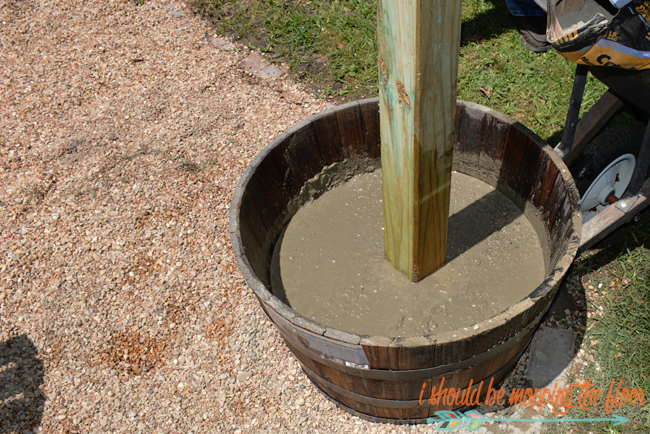 DIY Sturdy Planted Posts | i should be mopping the floor
