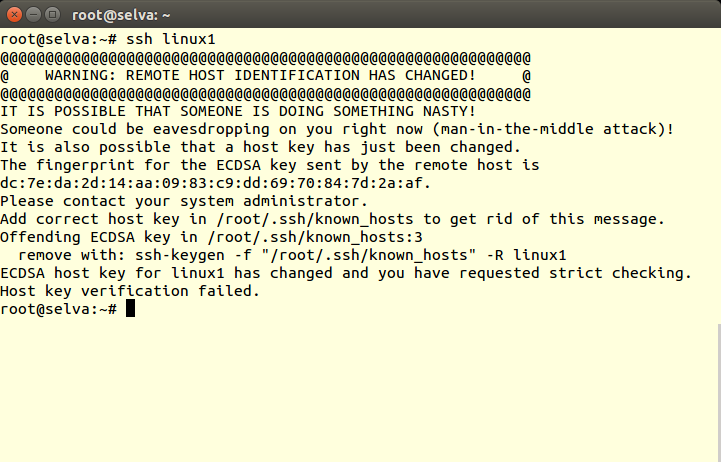 How To Fix Ssh Host Key Verification Failed On Linux