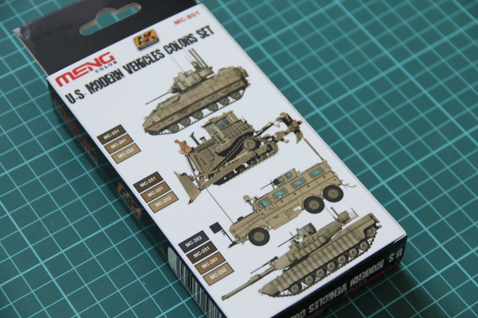 AK Interactive Meng US Modern Vehicles Colors Set (MC-801 ...