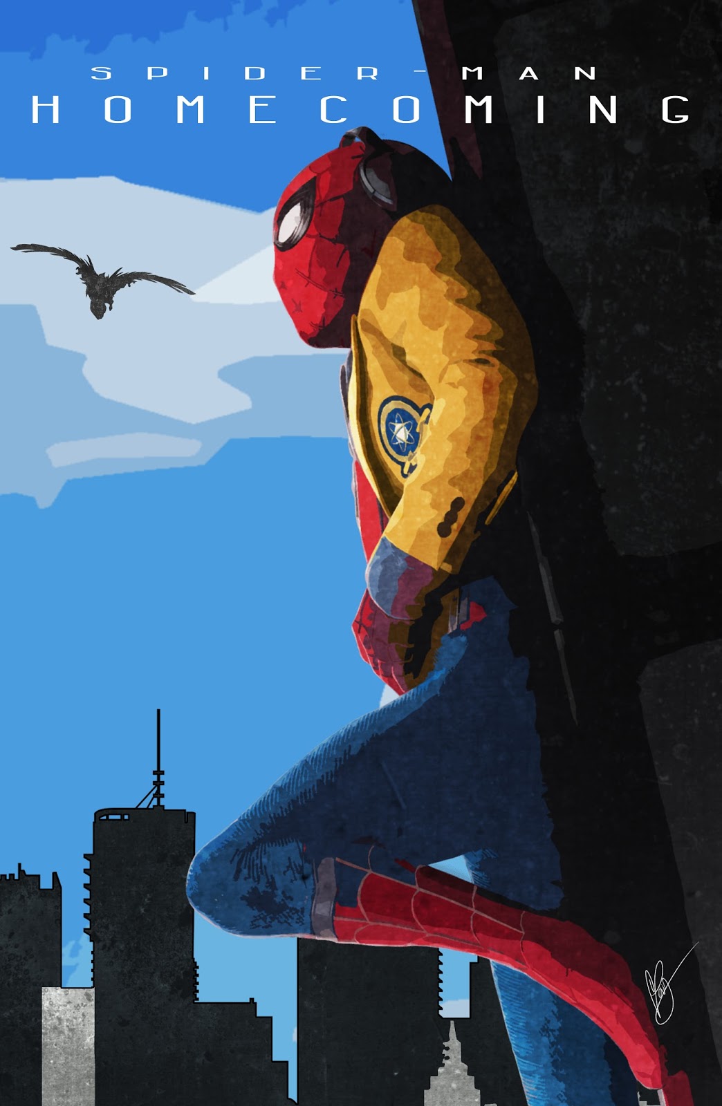 Spider-Man Homecoming Minimal Pop Poster - [C:P ART]