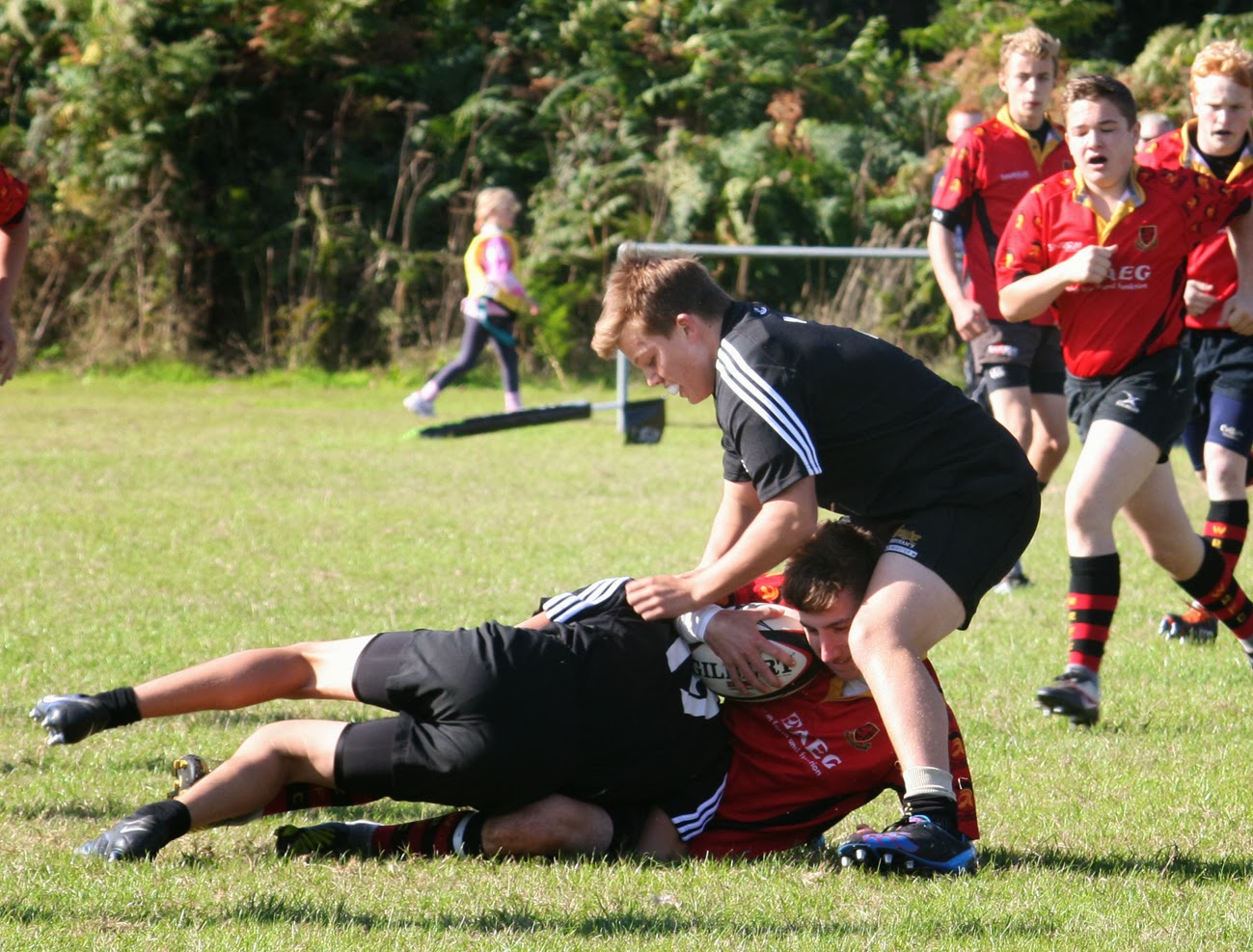 Holt Rugby Club Under 16s: Holt v Wymondham. First home game of the season.