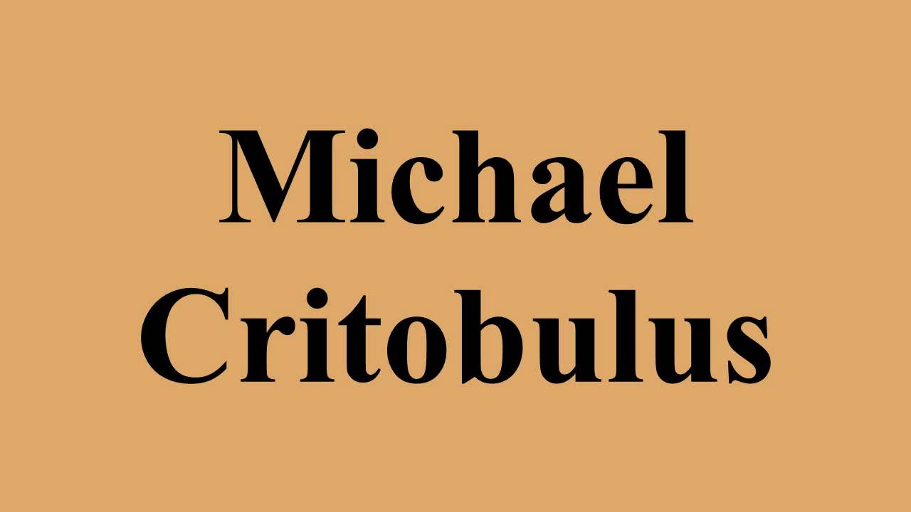 Ancient Hellas back up: Michael Critobulus
