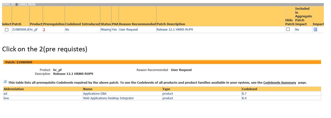Oracle APPS DBA pieces: Analyze patches using Patch Wizard