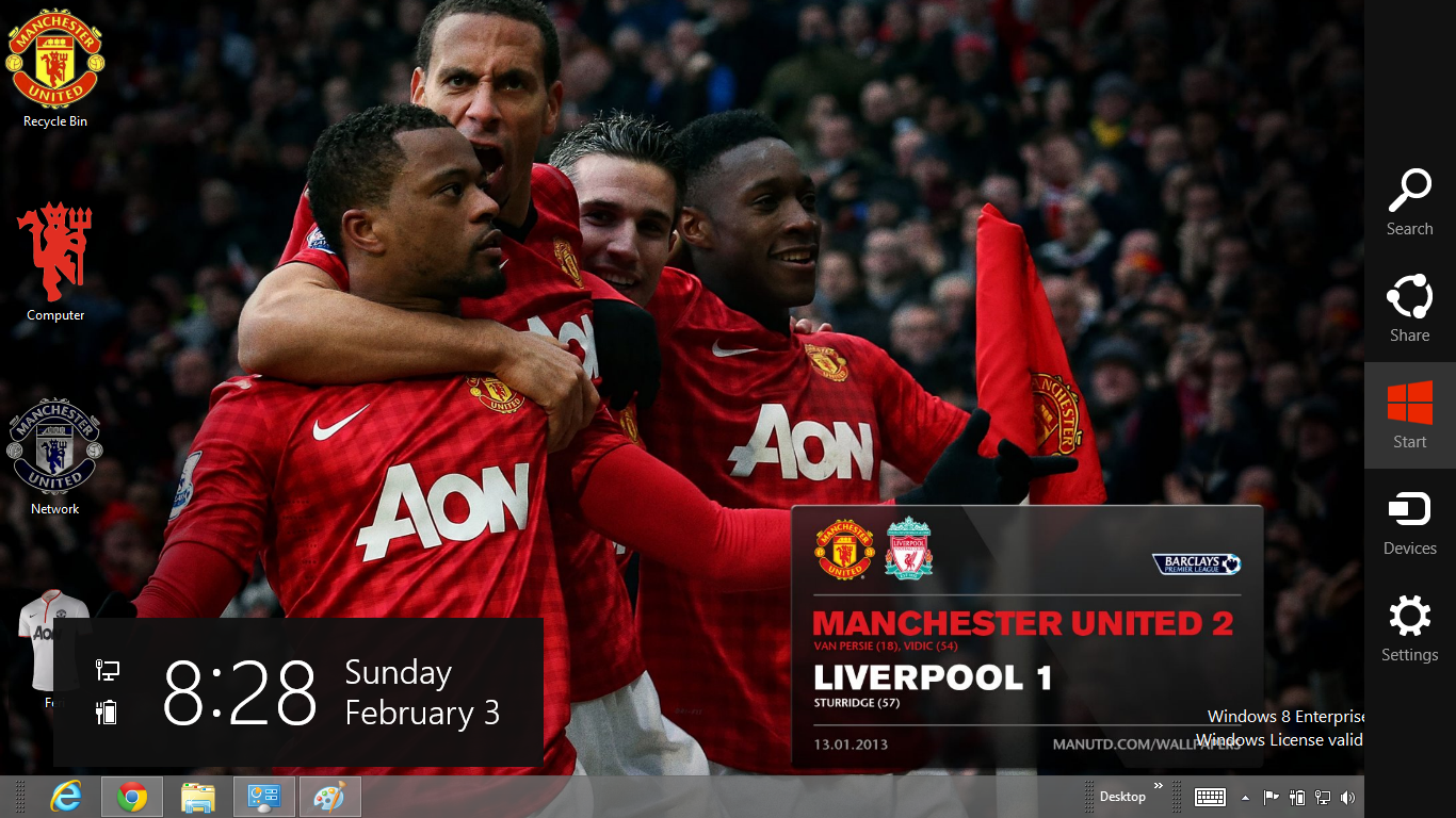 Download Tema Manchester United 2013 Untuk Windows 7 | Ouo Themes