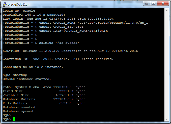 Vivek S Blog Database Startup And Shutdown In Nutshell
