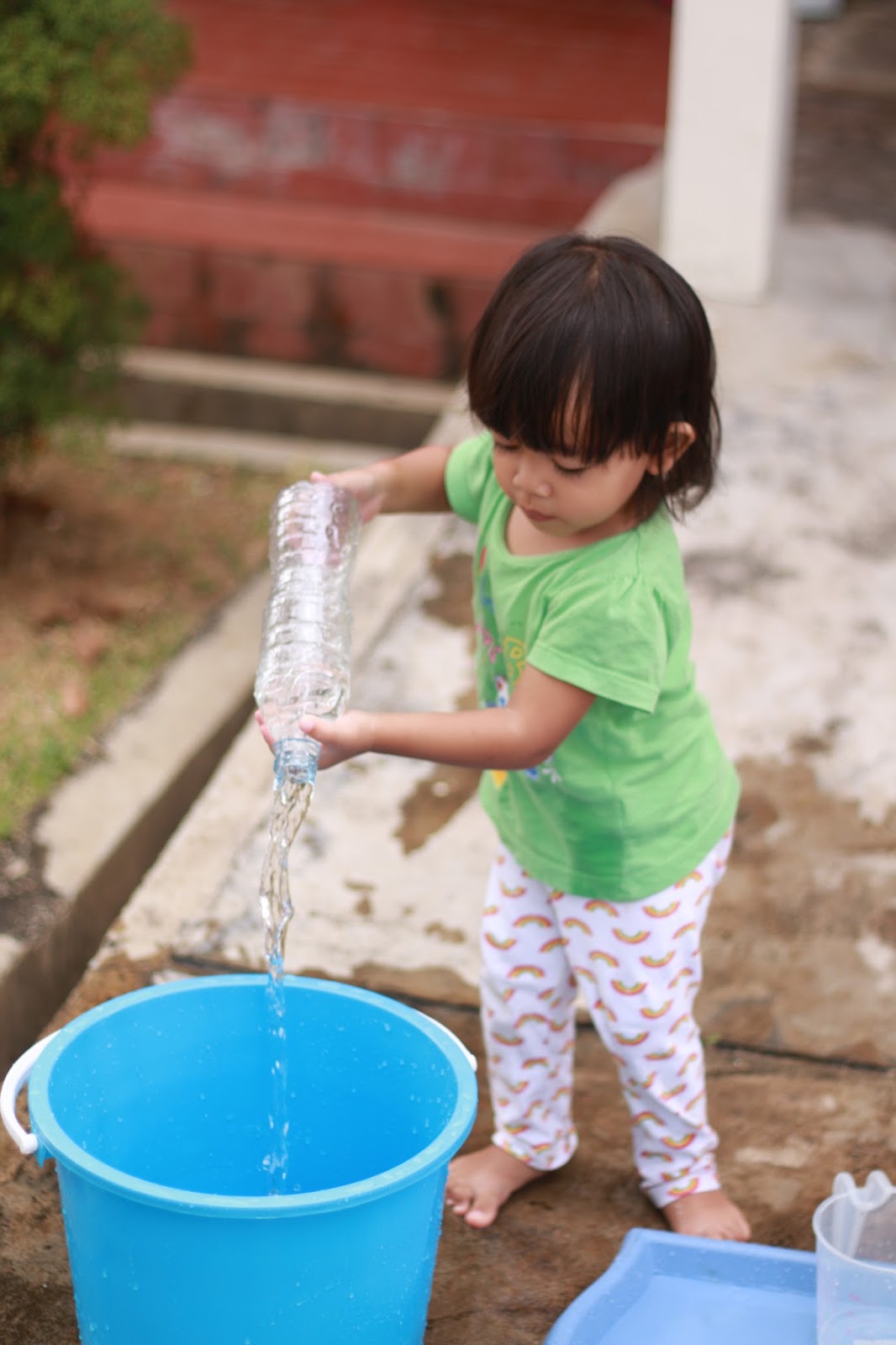 Montessori: Pouring Water Through Funnel Activity | My Home My School