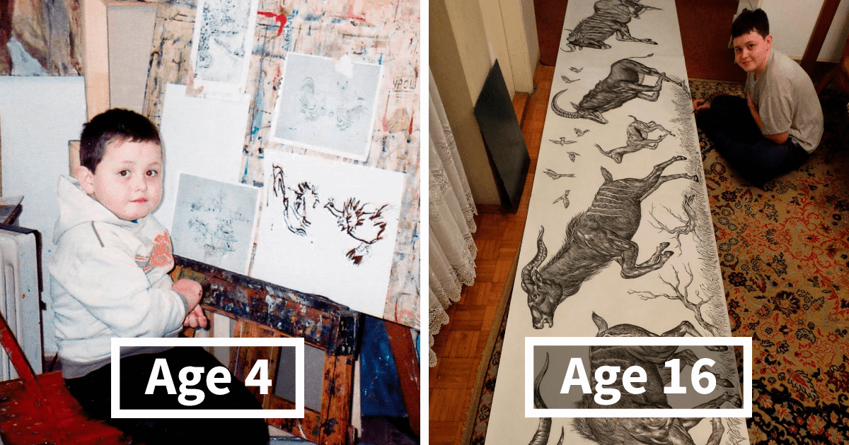 16-Year-Old Artist Has Been Drawing Since He Was Two And Here Are His ...