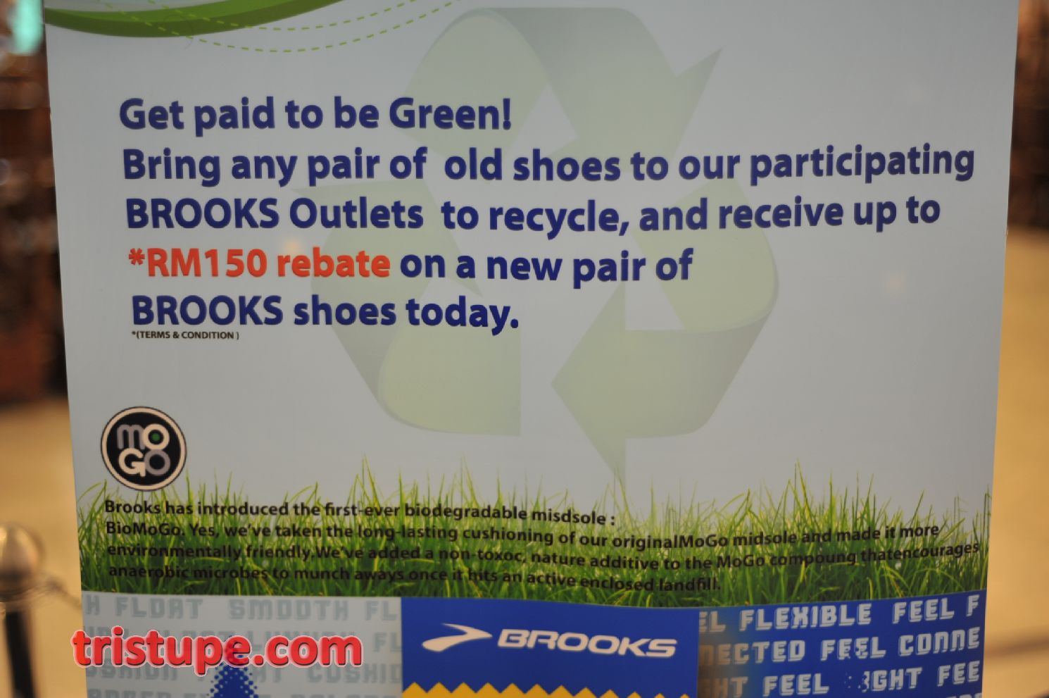Brooks Frunners: BioMoGo Is To Go Green! ~ TRISTUPE.COM
