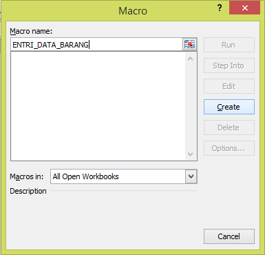 Aplikasi Komputer: Membuat Form Isian data (Entri Data Barang VBA Excel)