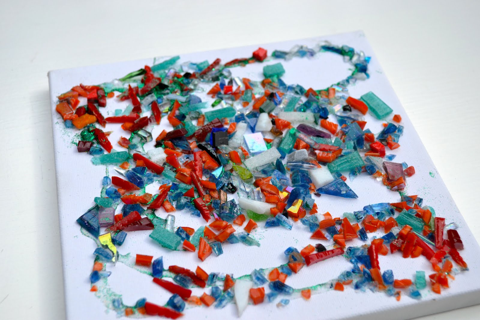 Glittering Shards | Mosaic scatter paintings for you to try!