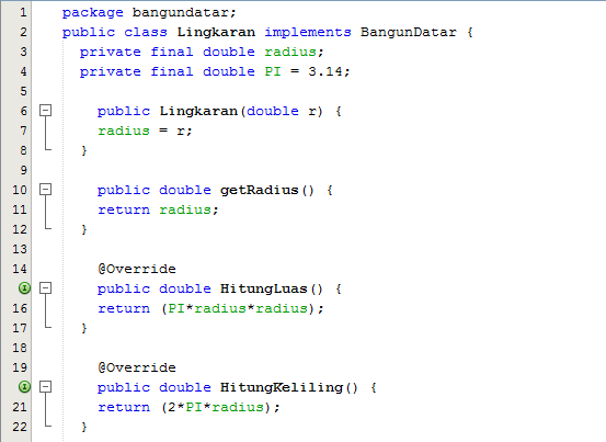 PBO: PROGRAM BANGUN DATAR MENGGUNAKAN INTERFACE DALAM JAVA NETBEANS