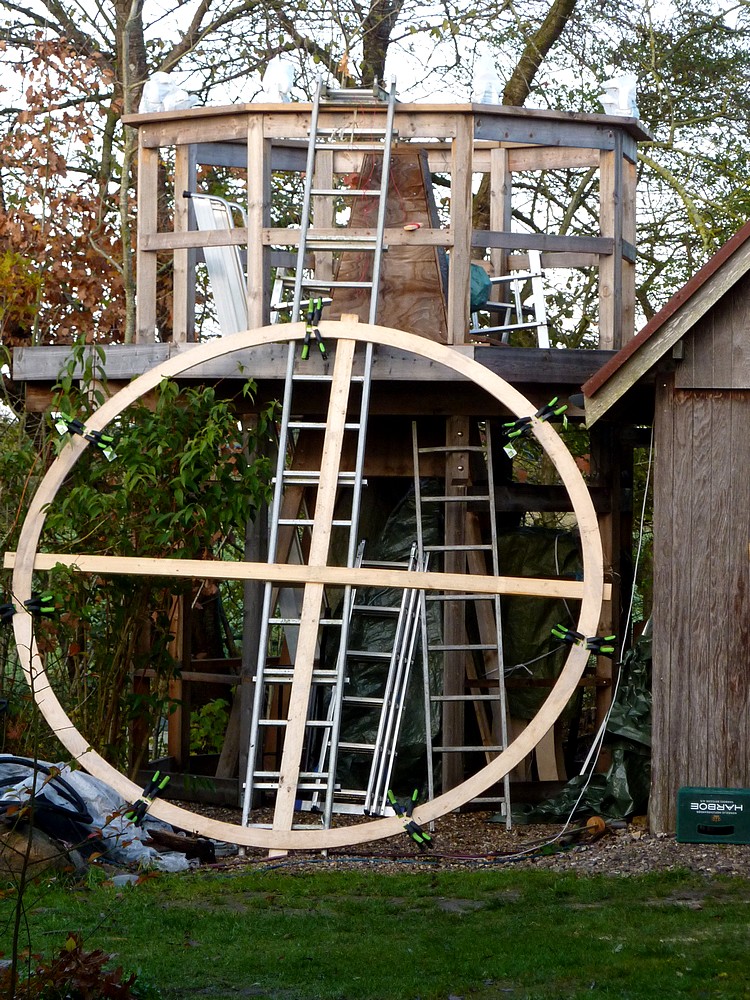 Fullerscopes Telescope Mountings: Dome build: Base ring progress at last.