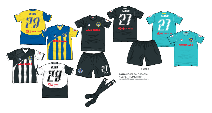 Football teams shirt and kits fan: Pahang 2017 FILA Kits Completed