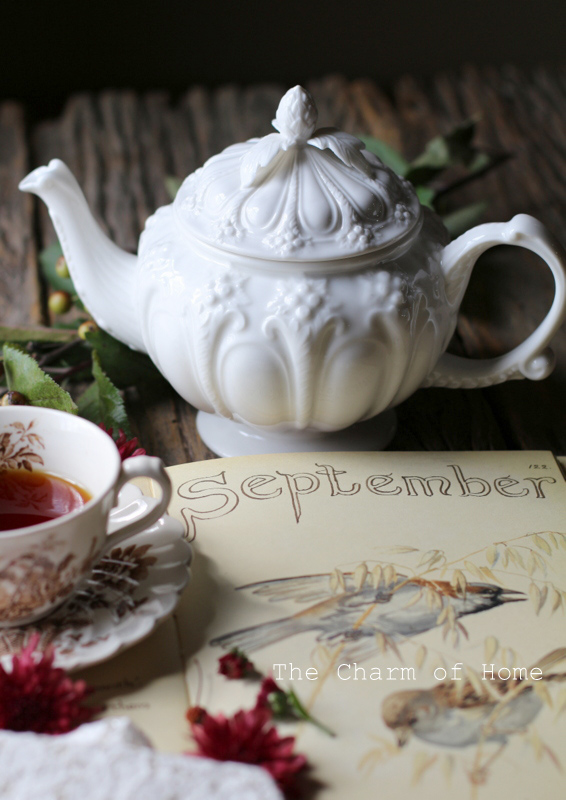 The Charm of Home: September Tea/Garden Journal