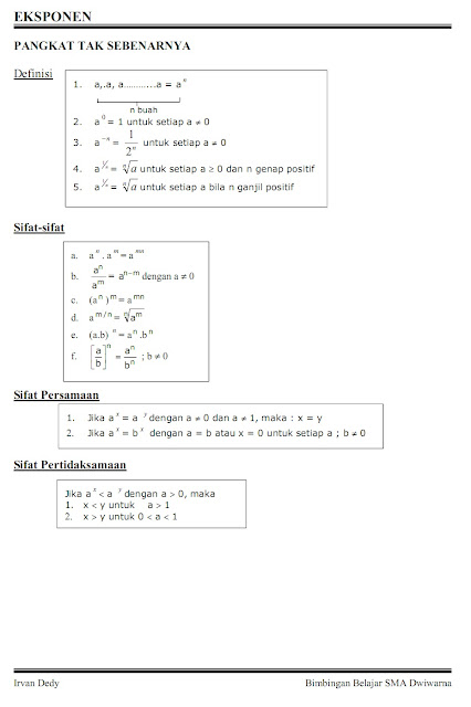 MATEMATIKA DI SMA: RUMUS RUMUS MATEMATIKA SMA/MA MENDEKATI LENGKAP