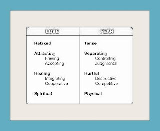 A Director's Journey to Life: Day 227: Love IS Fear, make no Mistakes.