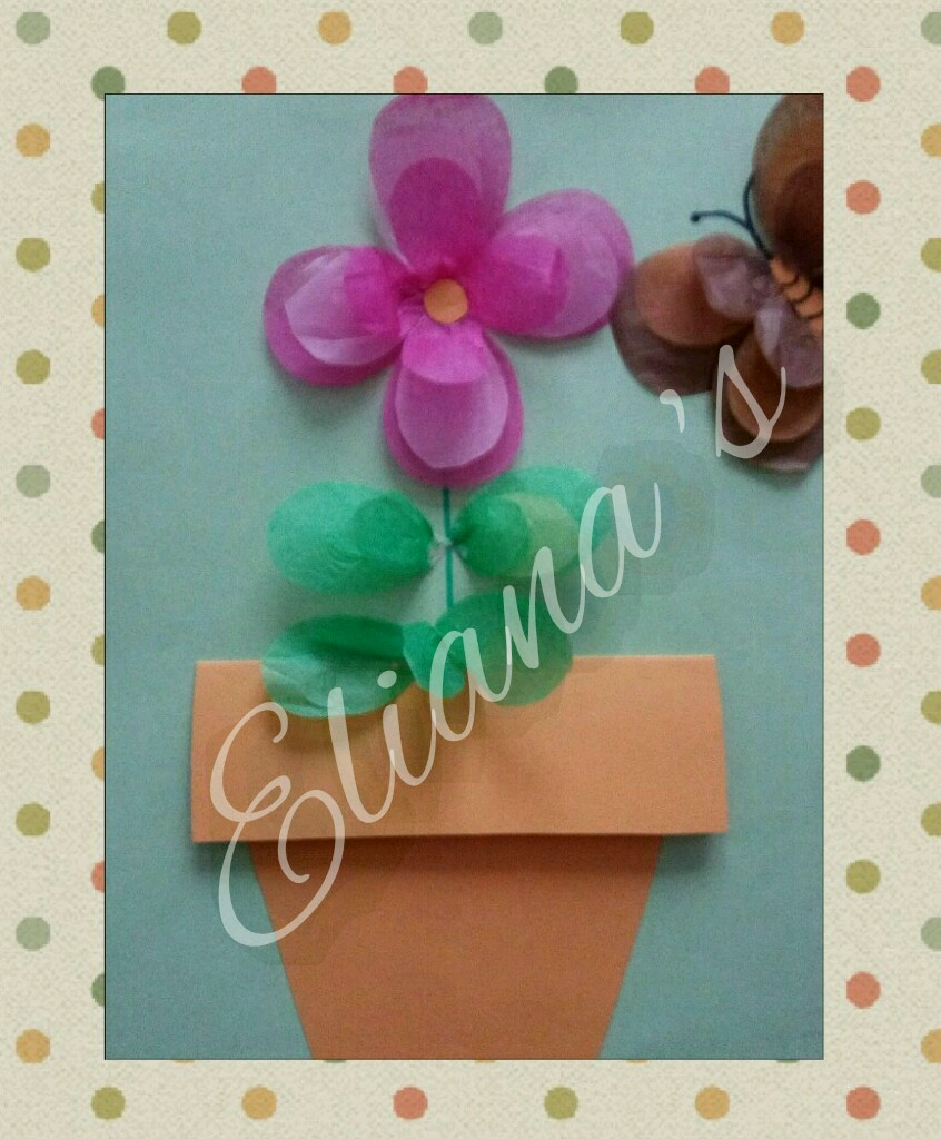 el blog de Aureliana: Cuadro con Cartulina y Papel de Seda en 3D