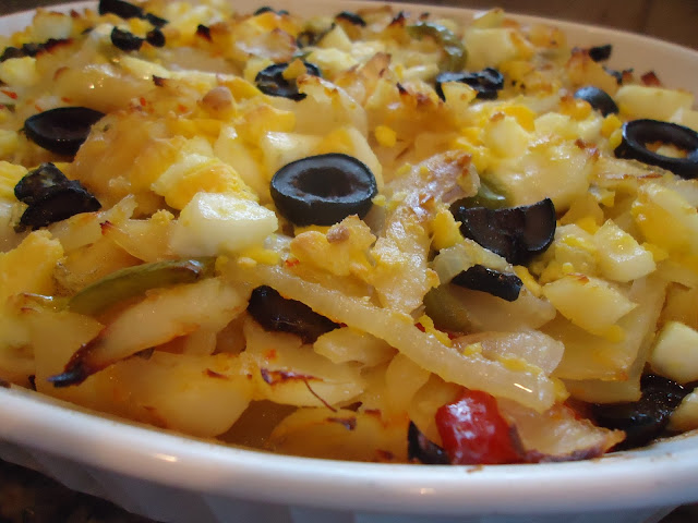 Portuguese-Style Cod with Onions, Peppers & Black Olives