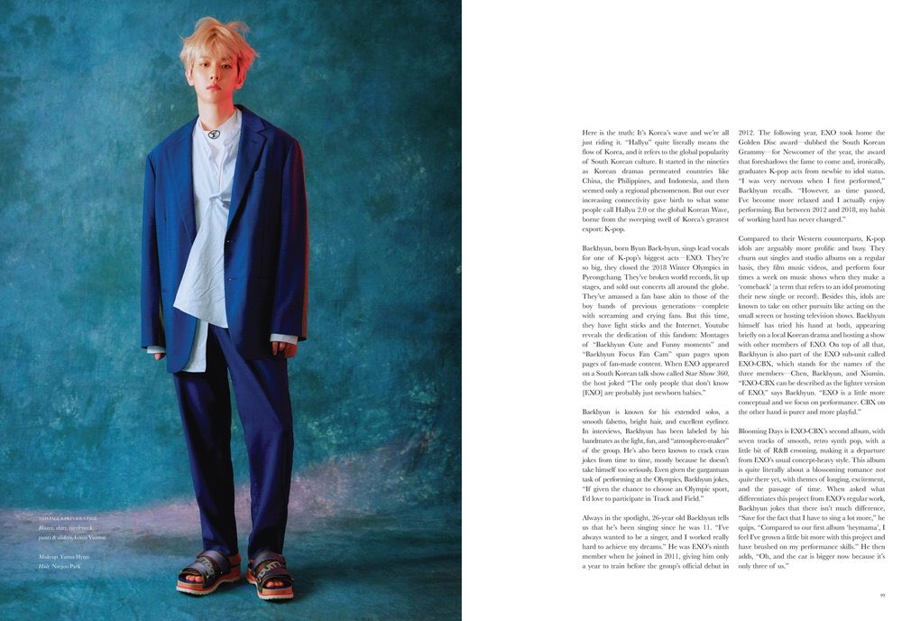 180611 Ahn Yeonhoo Shared EXO’s Baekhyun Photos Interview For Lined ...