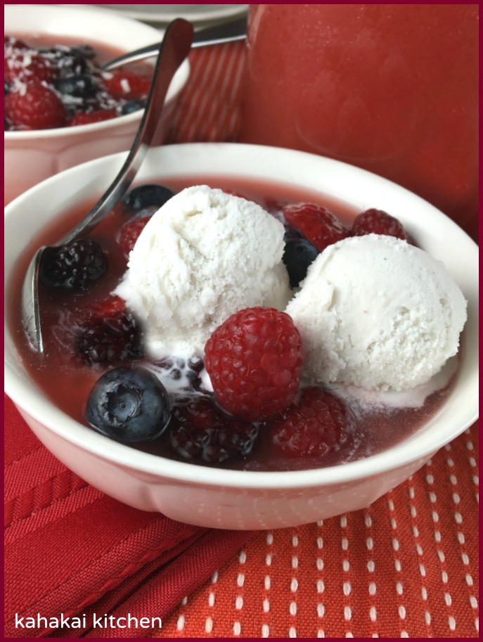 Kahakai Kitchen: Chilled Watermelon and Summer Berry Soup: Sweet, Cold ...