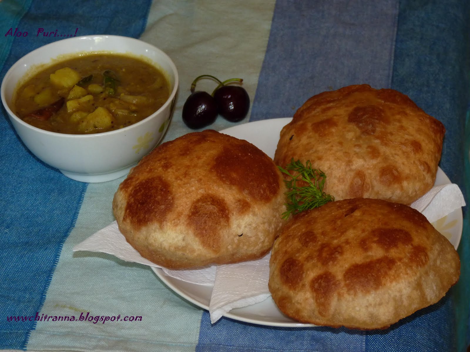 Chitranna: Aloo Puri