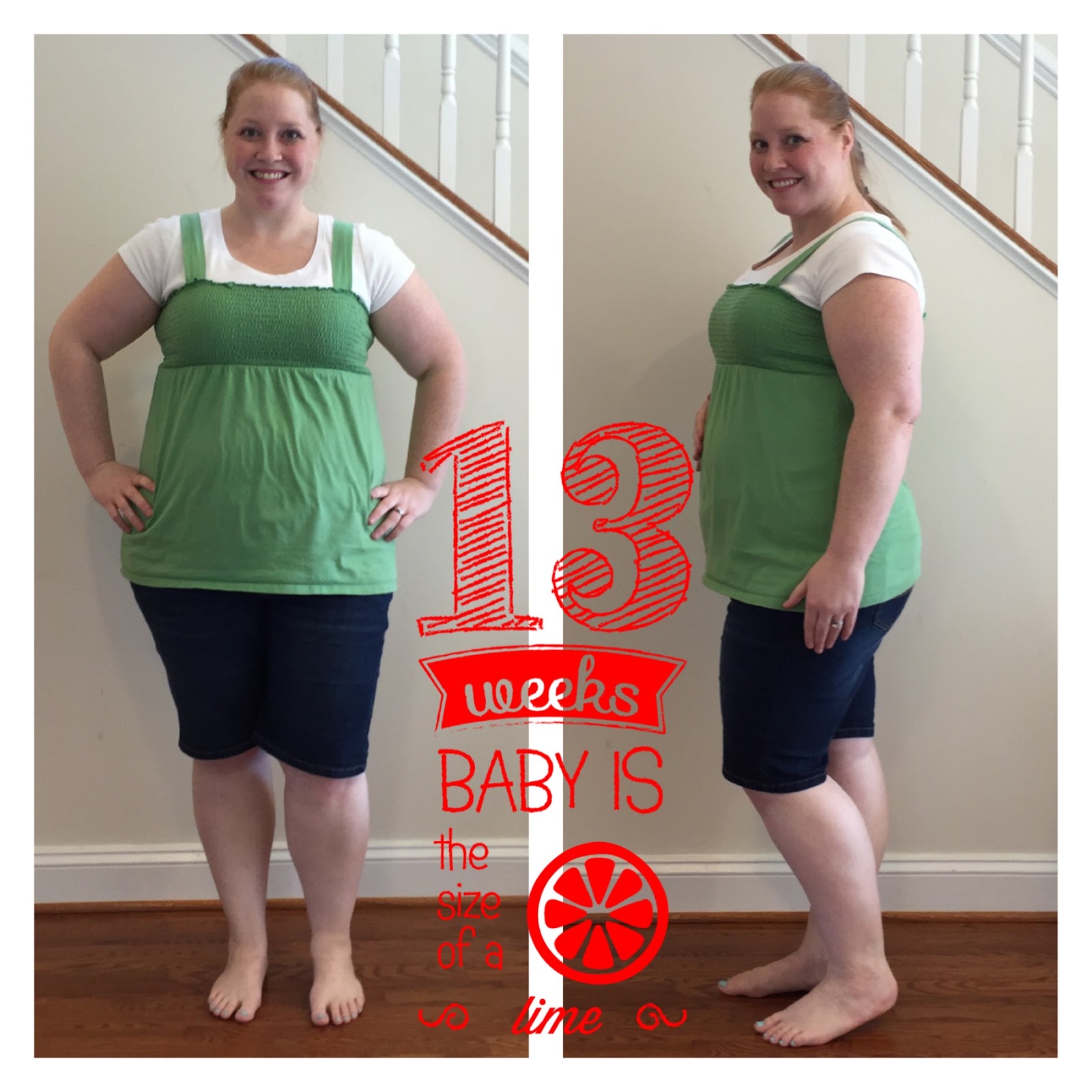 Connect the Dots Ginger | Becky Allen: Bump Update: 13 Weeks