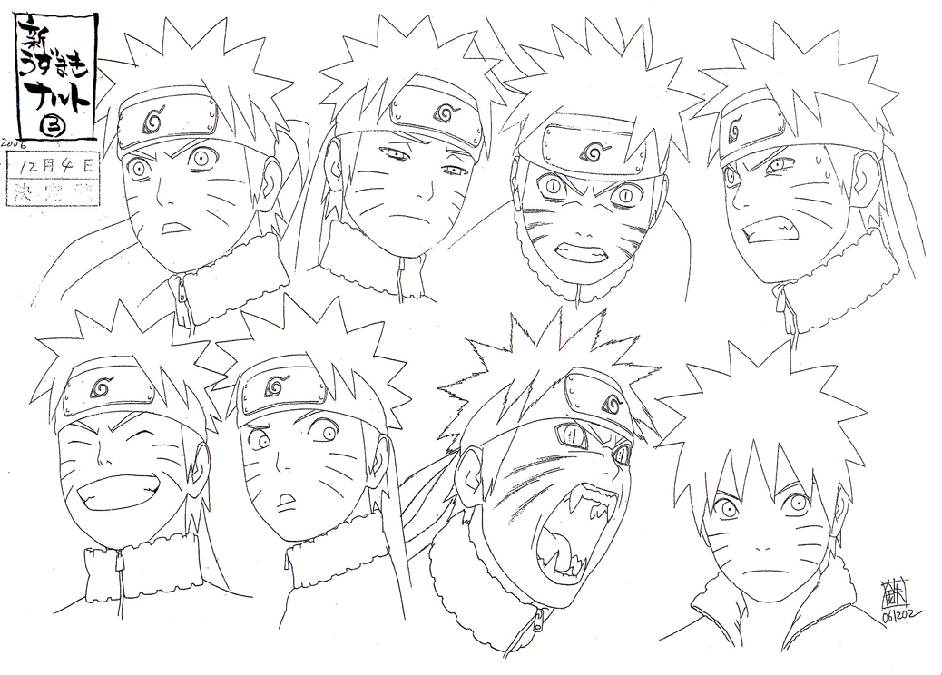 Naruto-Expo: Model sheet ou Settei Naruto (1)