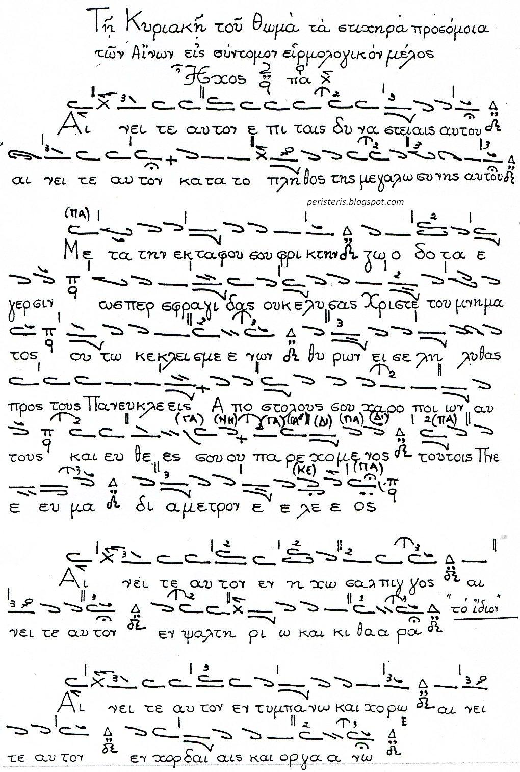ΣΠΥΡΟΣ ΠΕΡΙΣΤΕΡΗΣ - ΤΟ ΑΗΔΟΝΙ ΤΗΣ ΜΗΤΡΟΠΟΛΕΩΣ ΑΘΗΝΩΝ: ΚΥΡΙΑΚΗ ΤΟΥ ΘΩΜΑ