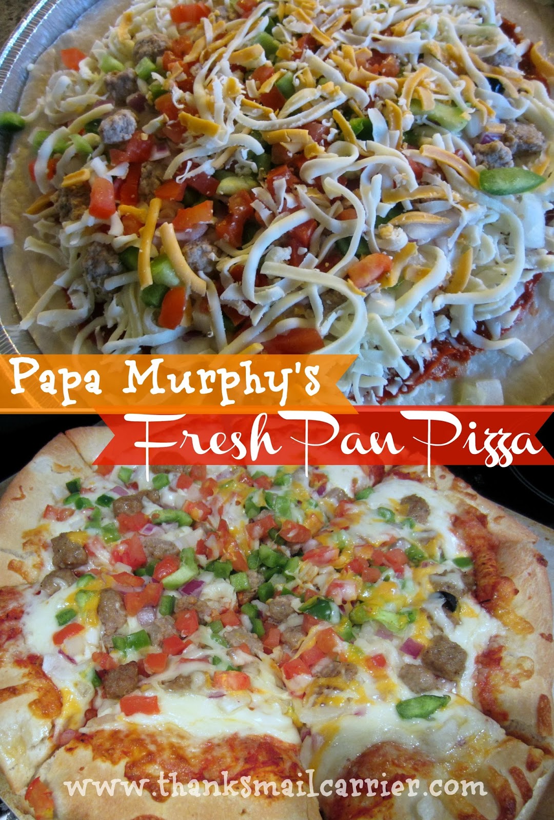 Thanks, Mail Carrier | Papa Murphy's New Take 'n' Bake Fresh Pan Pizza ...
