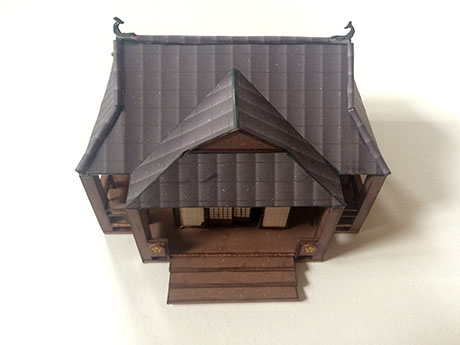 Japanese Traditional House Paper Model | Paperized Crafts