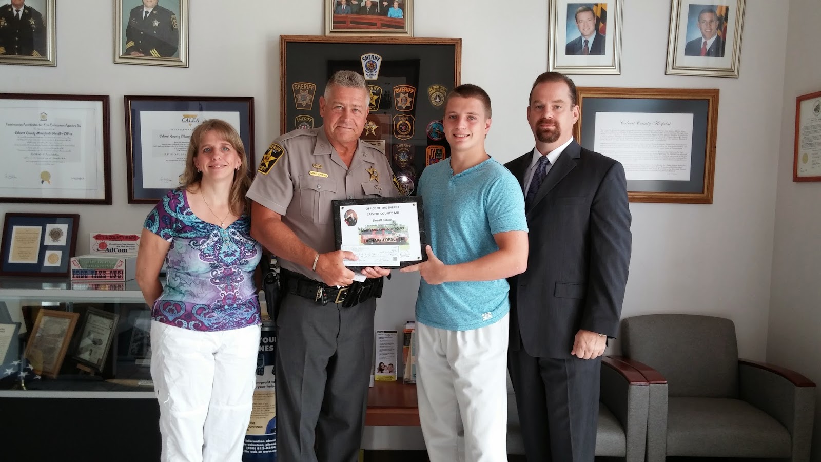 Calvert County Sheriff's Office: PRESS RELEASE FOR CHIEFS OF POLICE AWARD
