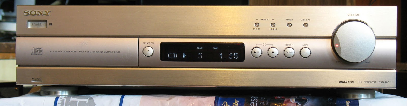 AUDIO VIDEO WORLD: ПРЕКРАСЕН CD РЕСИЙВЪР SONY RXD-700 / AUDIO VIDEO ...