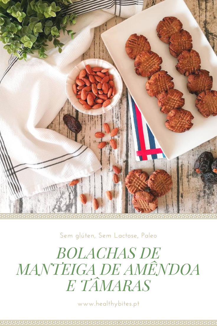 Bolachas de Manteiga de Amêndoa e Tâmaras - Healthy Bites
