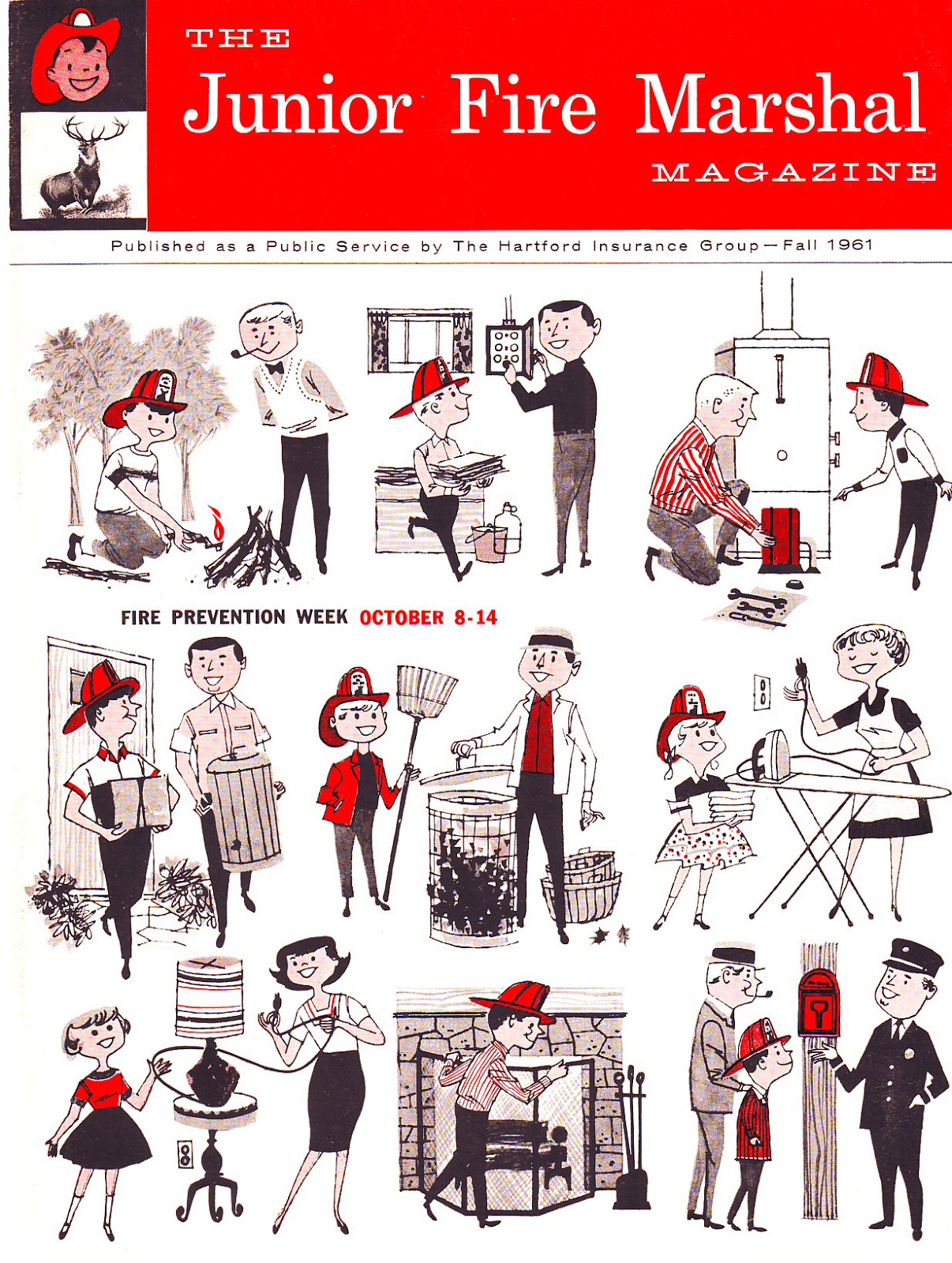 Mike Lynch Cartoons: The Junior Fire Marshal Magazine Fall 1961