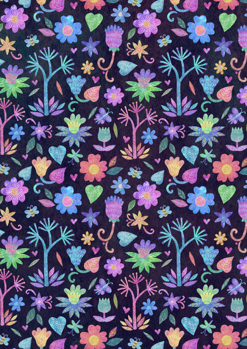 Emily Rose Illustration: Funky Flowers
