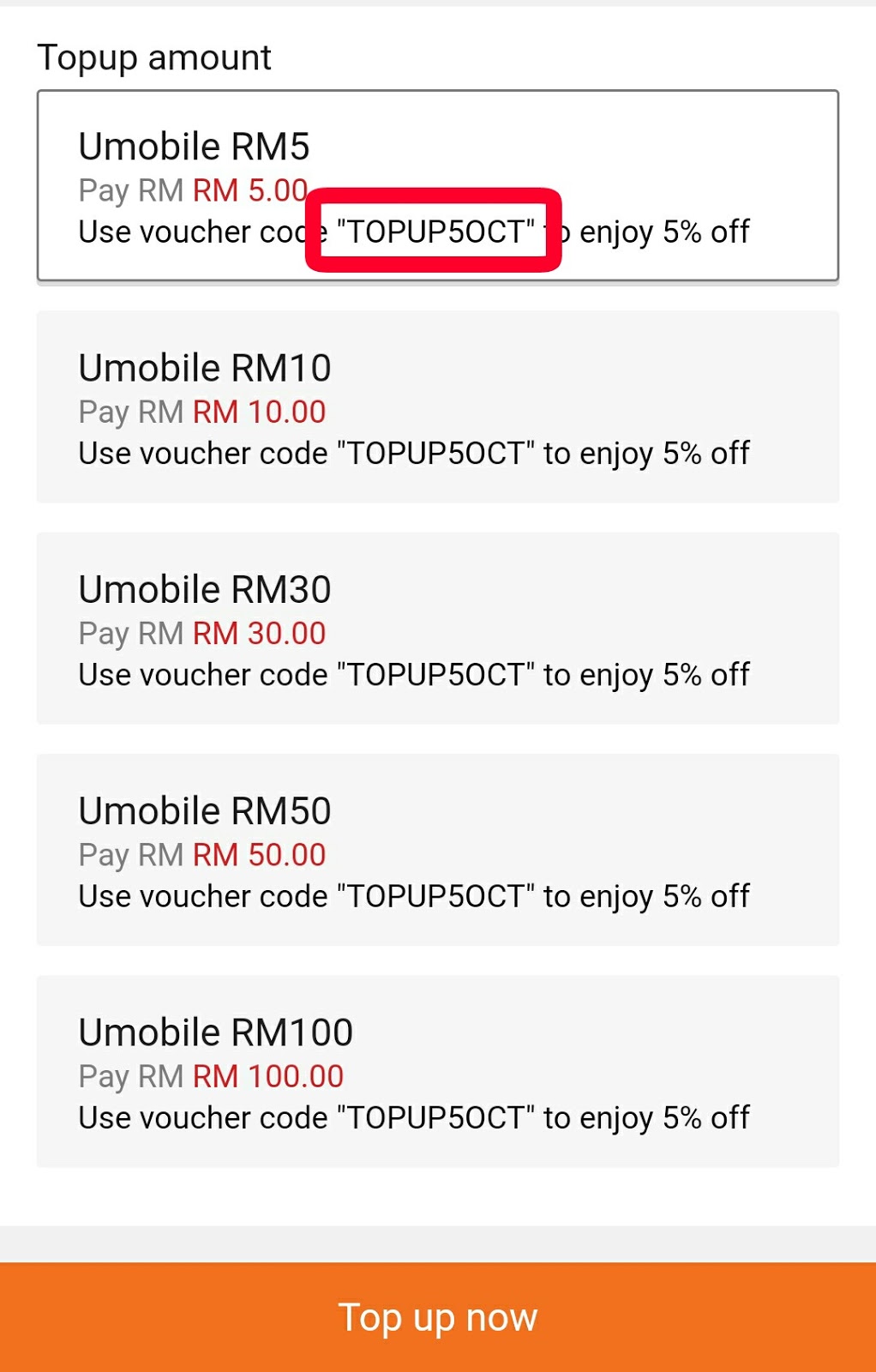 SAYANGWANG 💰💰: Top Up Prepaid - 5% diskaun