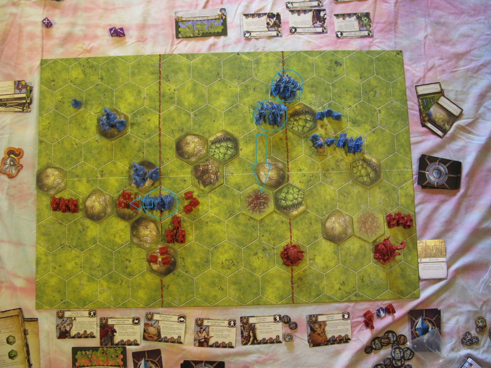 OzKriegspiel: Battlelore - The battle of the Crimson Roots