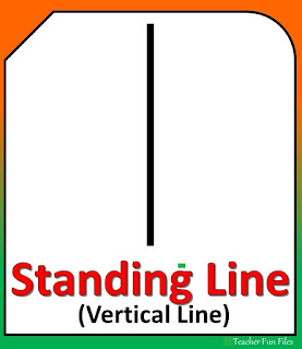 Teacher Fun Files: Types of Lines Flashcards for Kindergarten