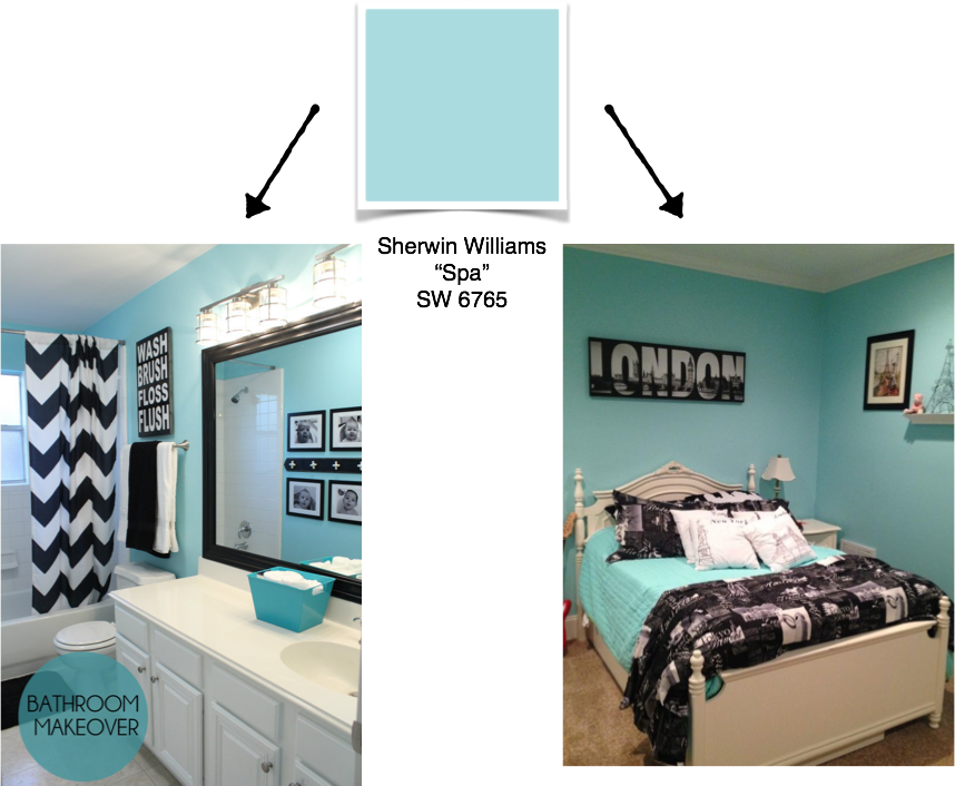 Inspired Whims: The Perfect Aqua Blue: Paint Matching 101