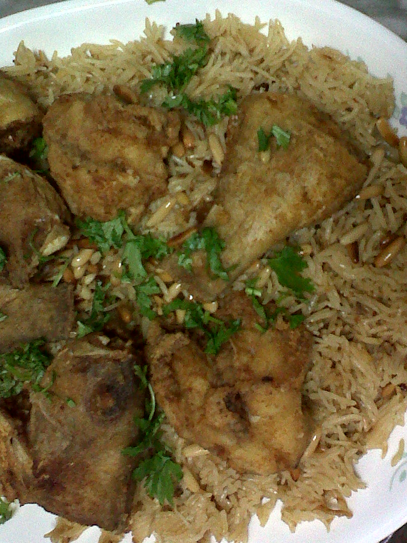 LYDIA's Q8 MATBAHNA AL ARABI: ROZ/REZ SAYADEH (RICE WITH FISH ARABIC STYLE)