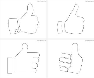 Four Coloring: Free printable Thumb coloring pages for kids