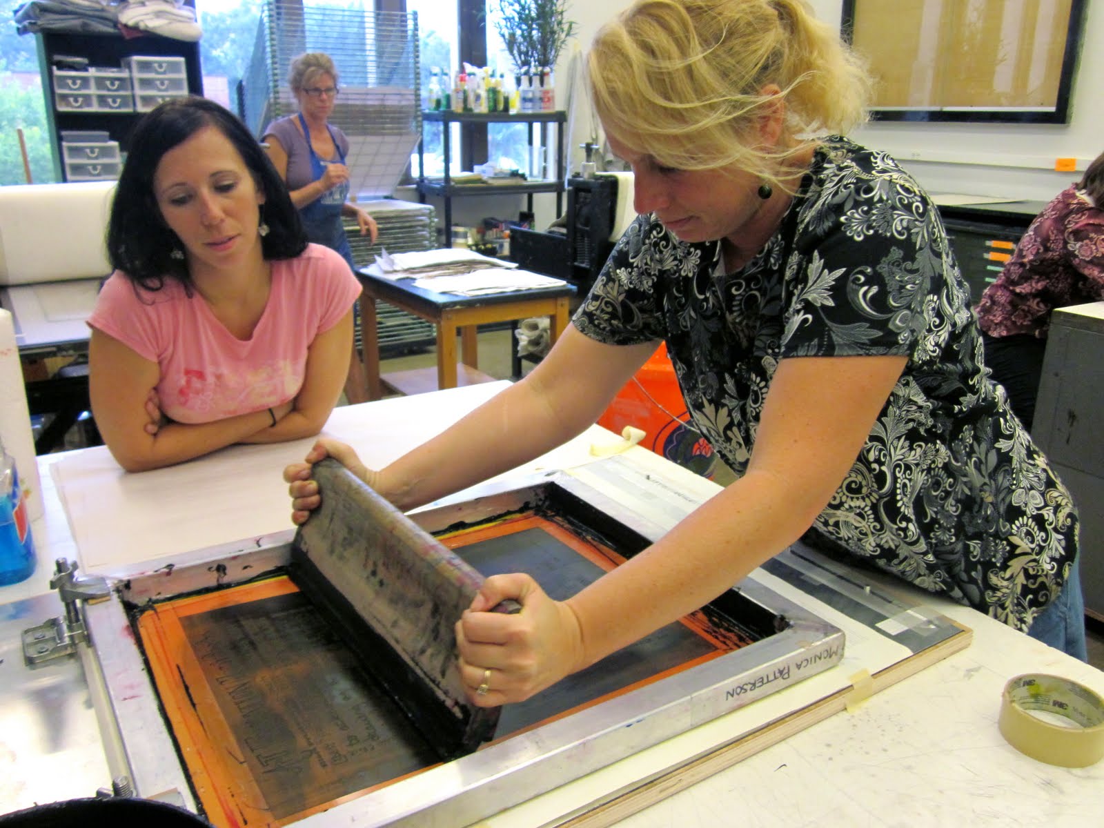 A Sense of Place: Screen printing demo