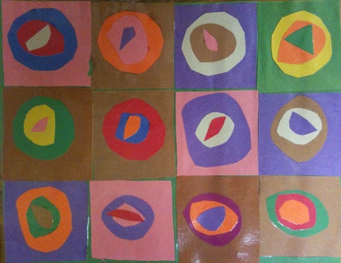 Ms. C's Artroom: Kandinsky's Concentric Circles Collage