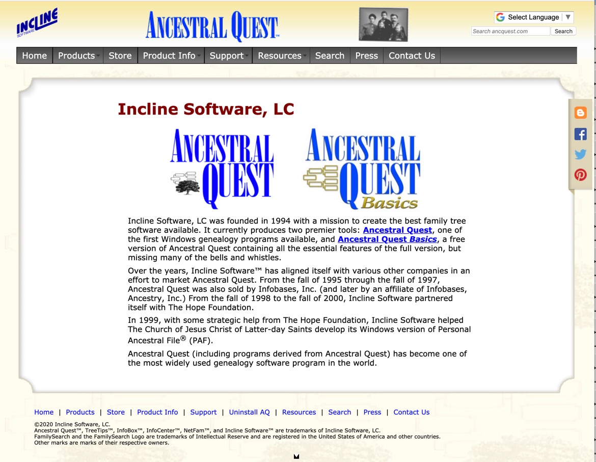 Genealogy's Star: Updated MacOS Version of Ancestral Quest now available