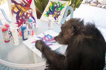 Gurney Journey: Why do chimps paint?