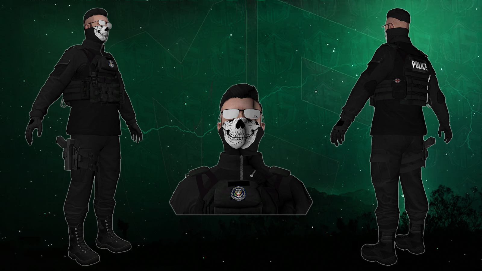 Skin Policia Estilo Fivem - MTA Brasil