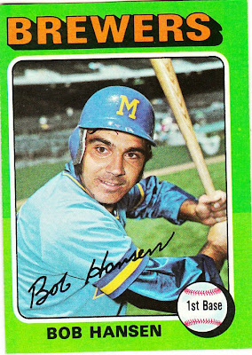 1975 Topps (it's far out, man): #508 - Bob Hansen