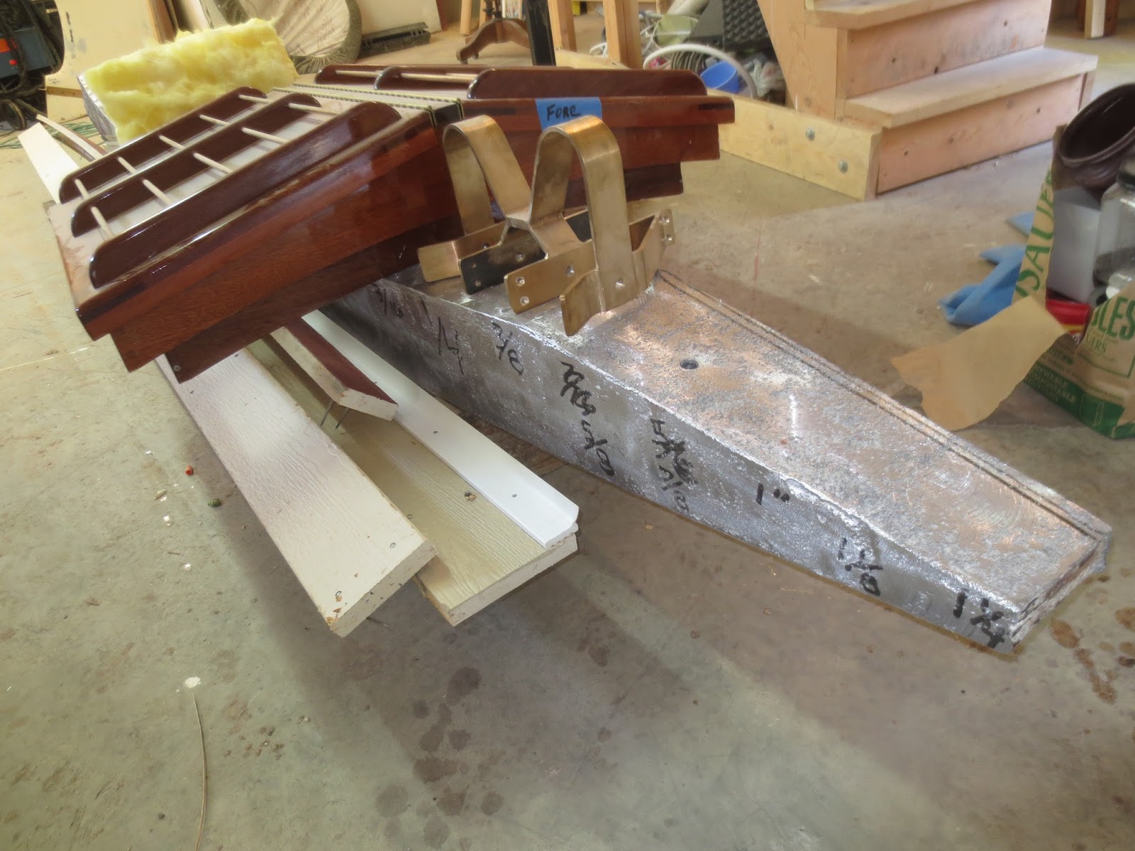 Building a NorthSea 29 - the build continues: Shrouds, Blocks and ...