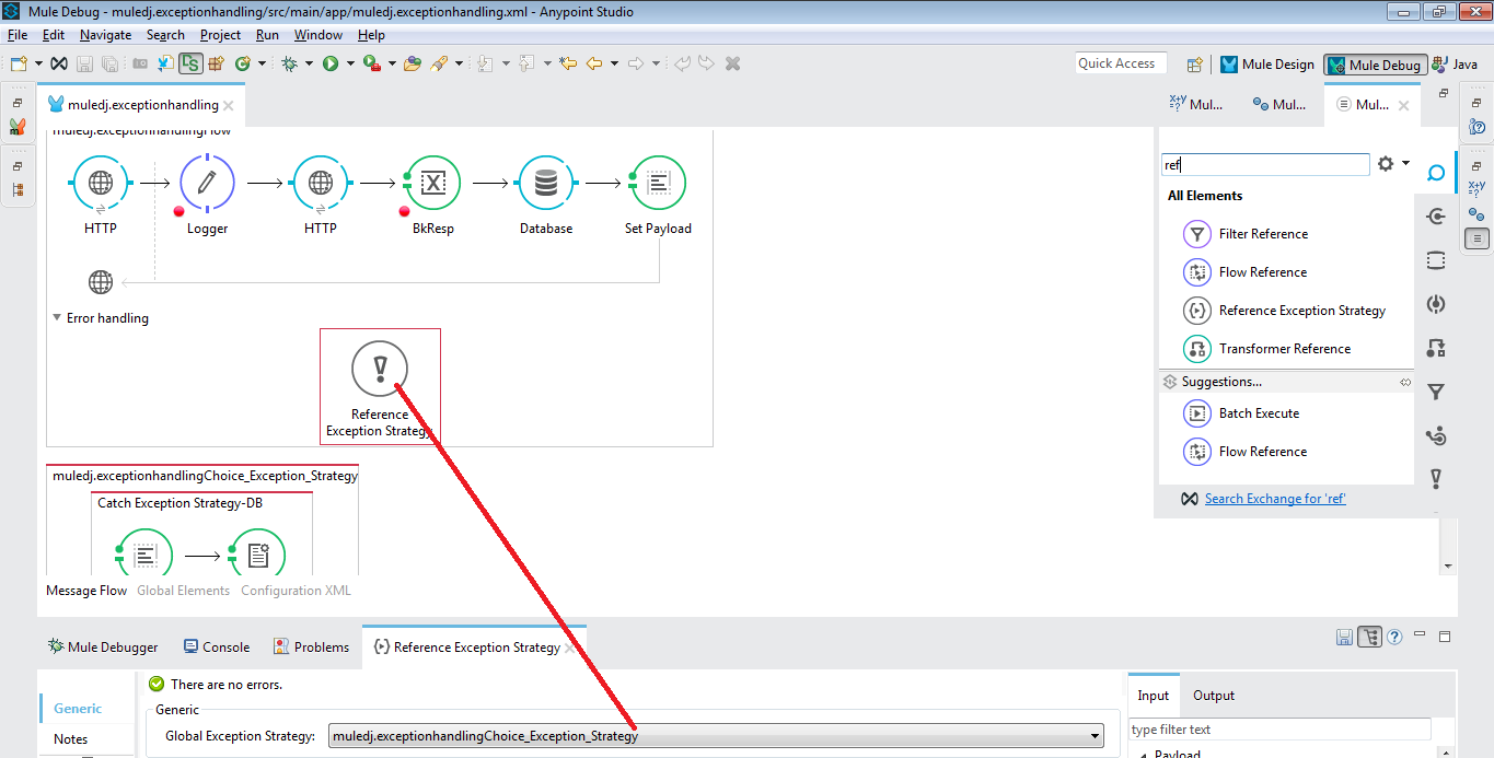 Mule Esb Tutorials Exception Strategy In Mulesoft 7230