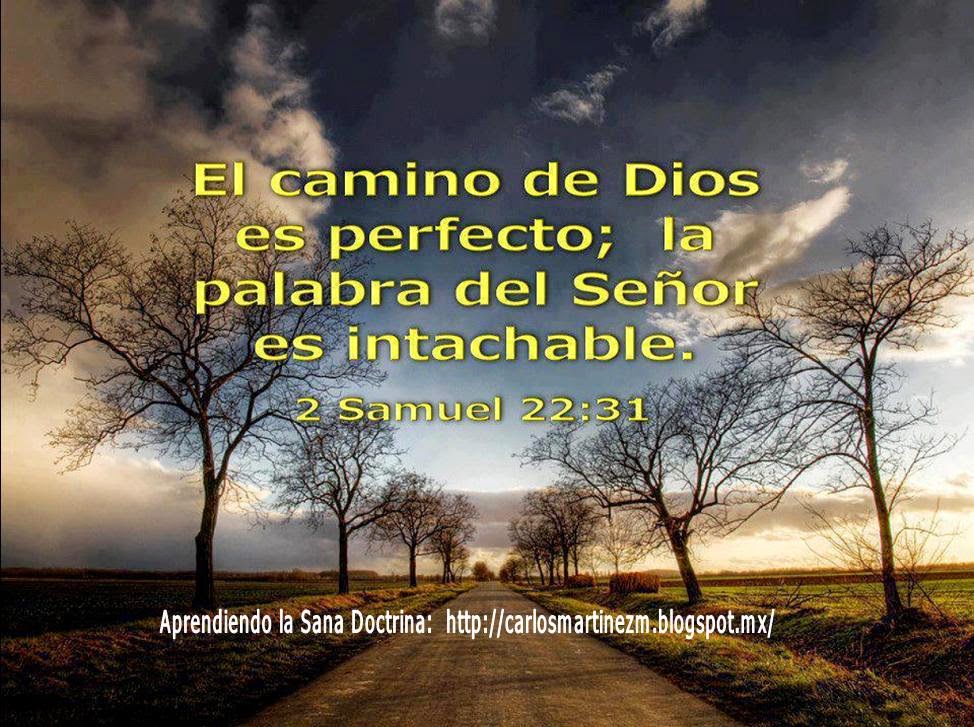 Aprendiendo la Sana Doctrina: EL CAMINO DE DIOS ES PERFECTO